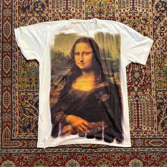 🌈⌗𝕡𝕠𝕡𝕤𝕥𝕨𝕠𝕣𝕝𝕕 𝕤𝕙𝕠𝕡 | Shirts | Cool Mona Lisa Shirt | Poshmark